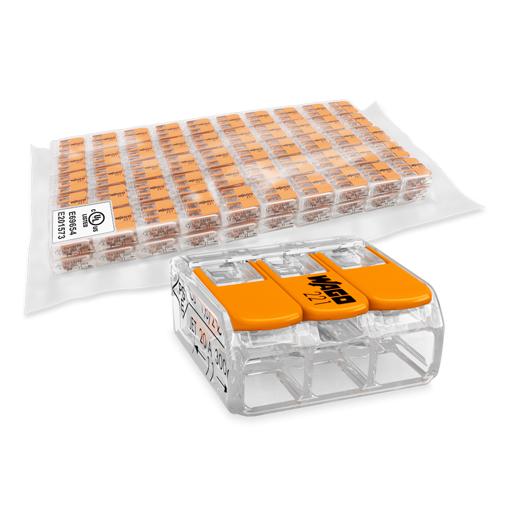 WAGO 221-413 (100 Pk) Compact Splicing... | Kinequip
